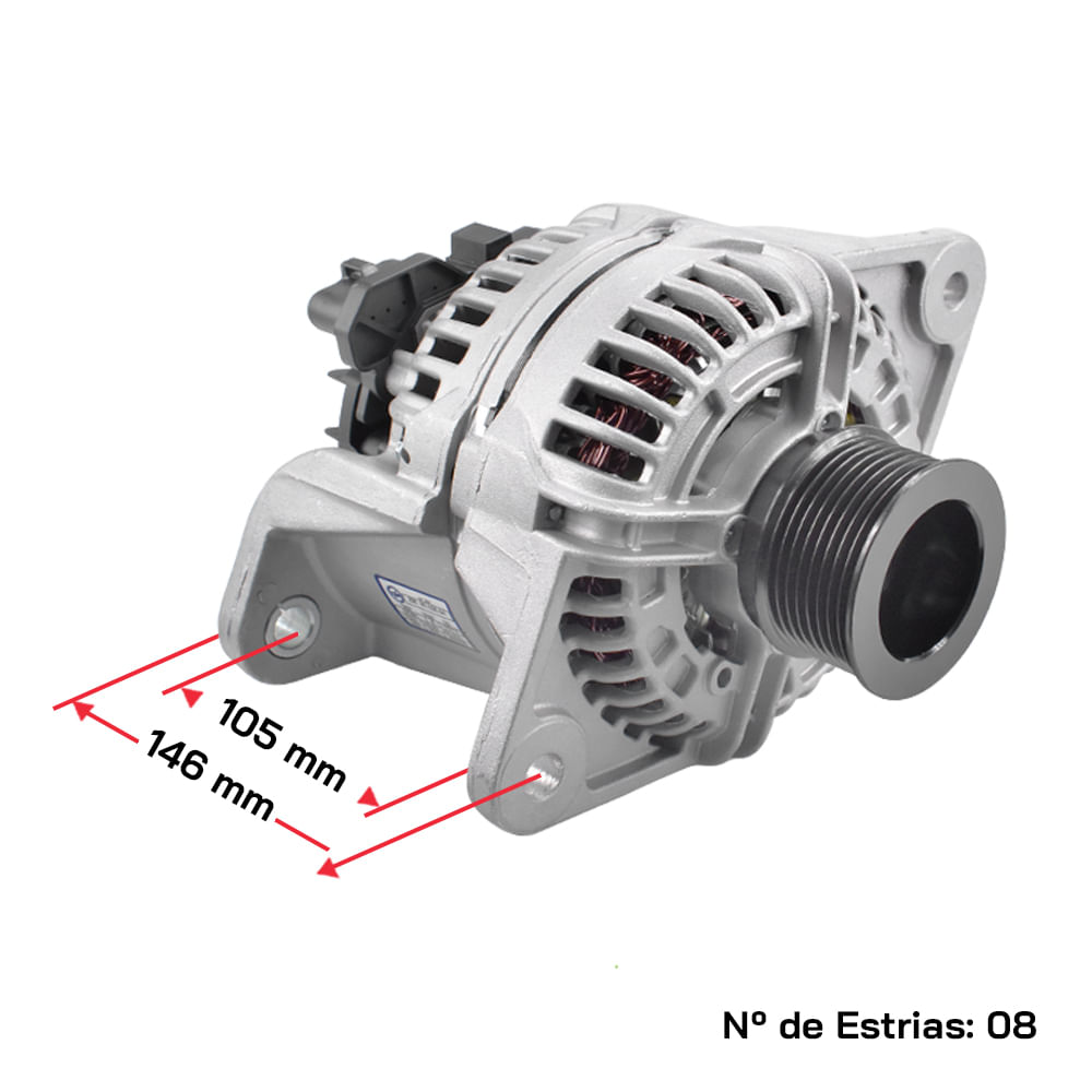 Alternador 24V 80A Volvo FH12 FM12 NH12 1993 até 2006 | ZM 90.106.04 ...