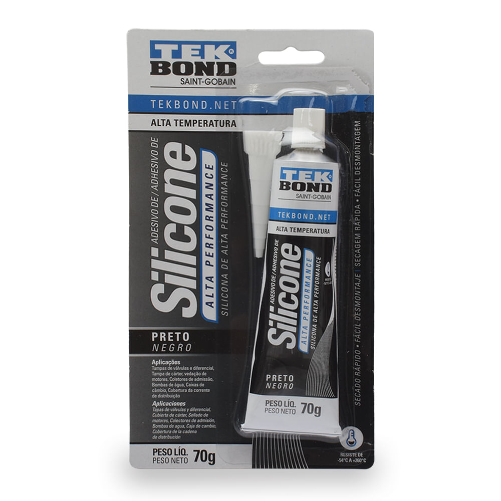 Silicone Neutro Alta Performance 70g Preto - AutoNext