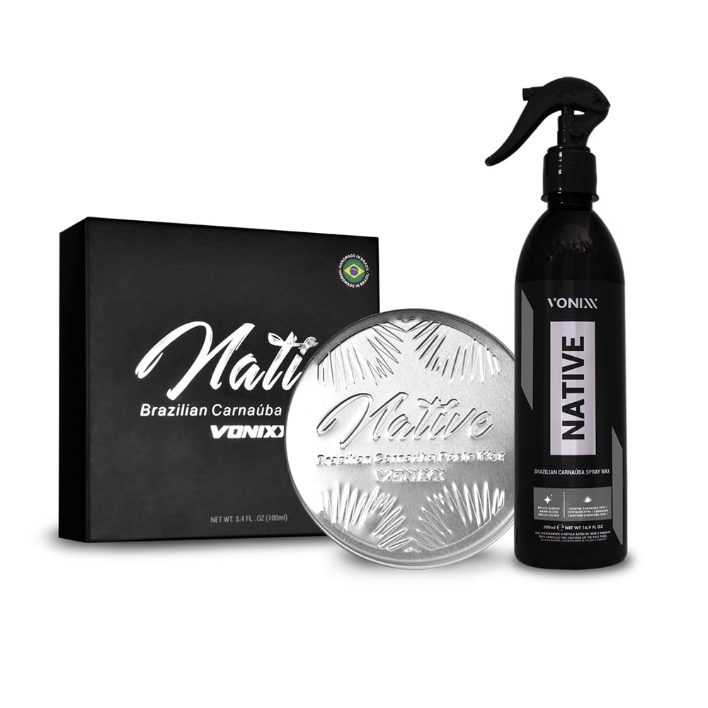 Kit Cera de Carnaúba Vonixx Native Paste Native Spray
