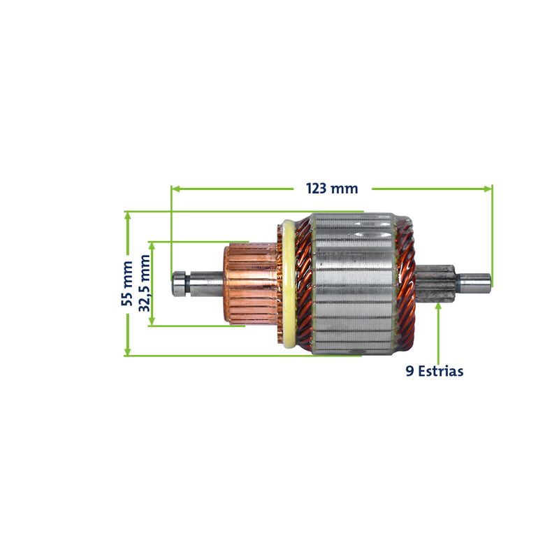 Induzido Motor Partida 12V Fiesta Ka Escort Courier Com Induzido Motor Partida 12V Fiesta Ka Escort Courier Com