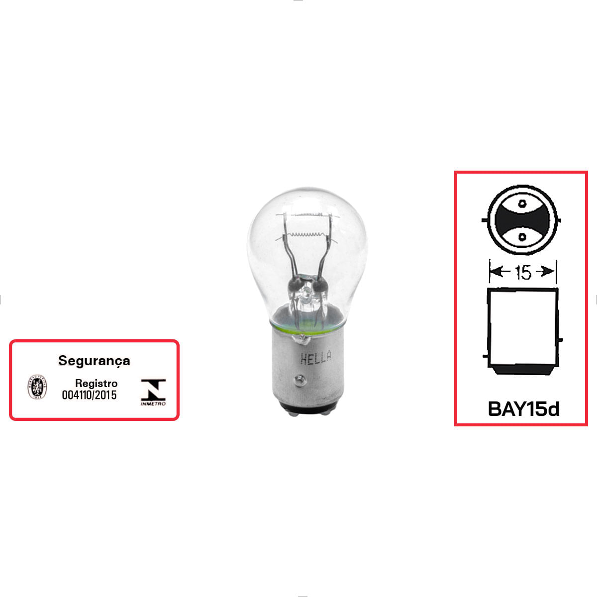 Lâmpada P21/5W 2 Polos 24V 21/5W Luz Branca com Pinos Desencontrados ...
